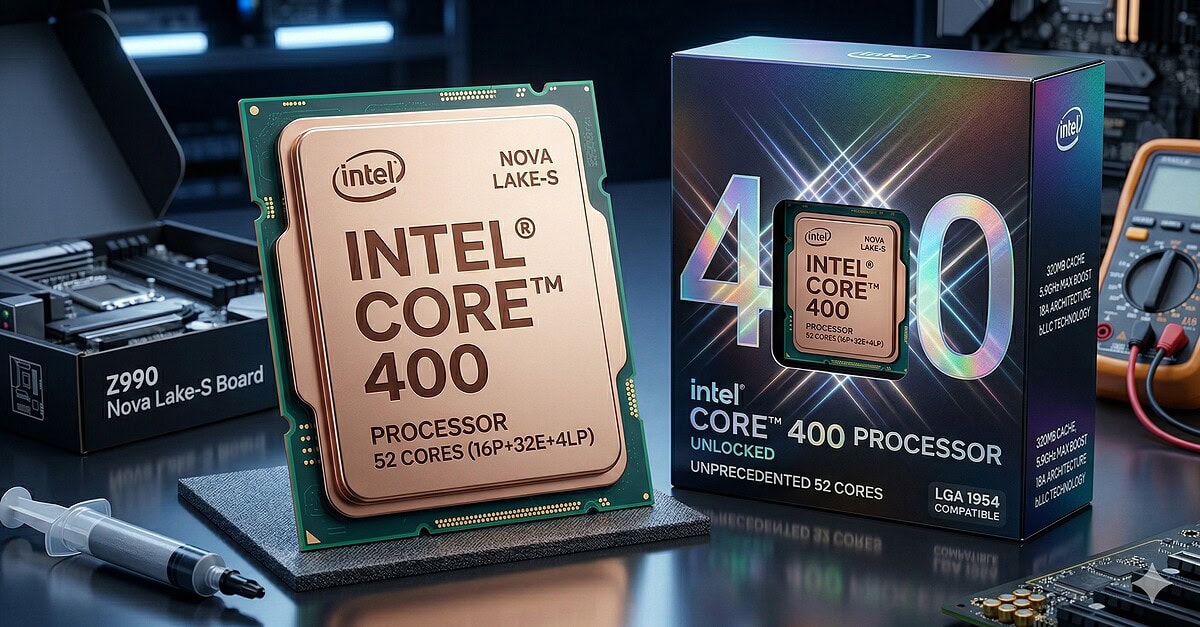 Core Ultra 400 Series – 52 cores confirmed – x36 PCIe 5.0 lanes ...