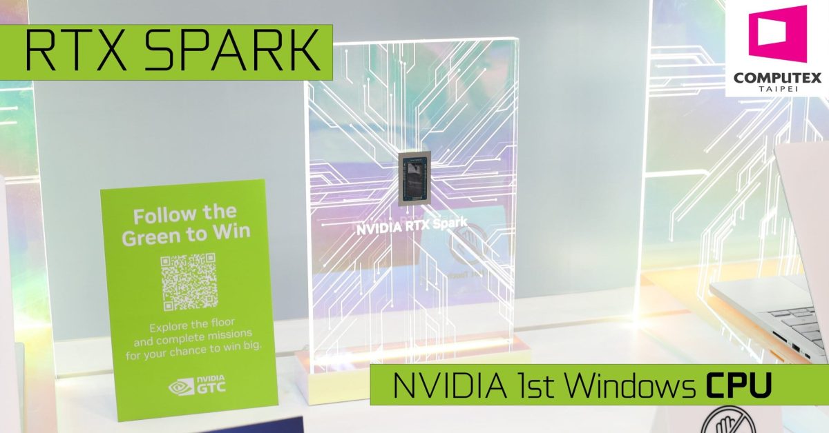 RTX SPARK, NVIDIA 1st desktop & laptop CPU – Laurent's Choice